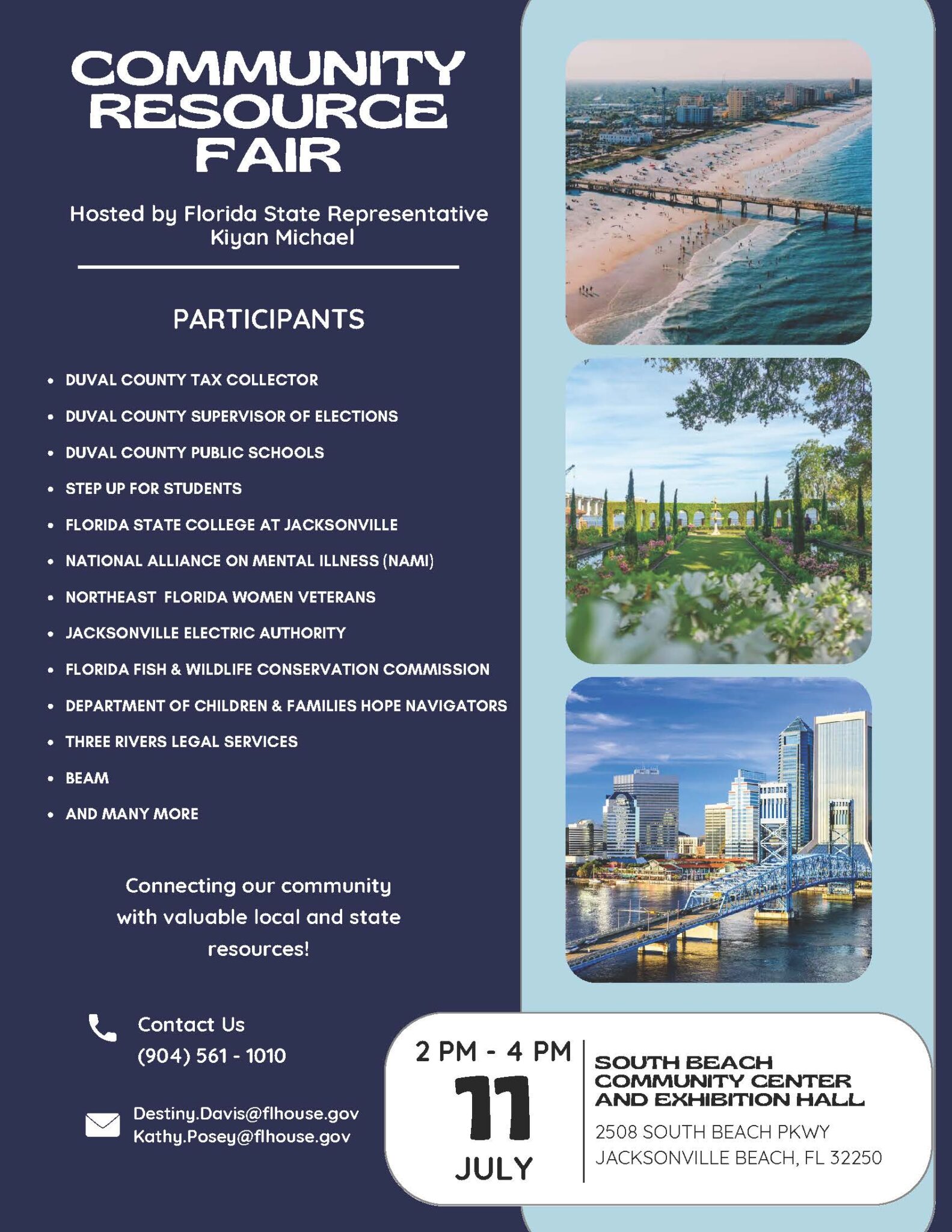 Community Resource Fair Hosted by Florida State Rep Kiyan Michael ...